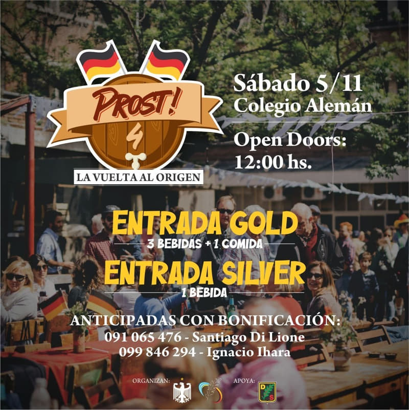 Prost! 4 La vuelta al origen, venta de entradas | Club Alemán de Montevideo